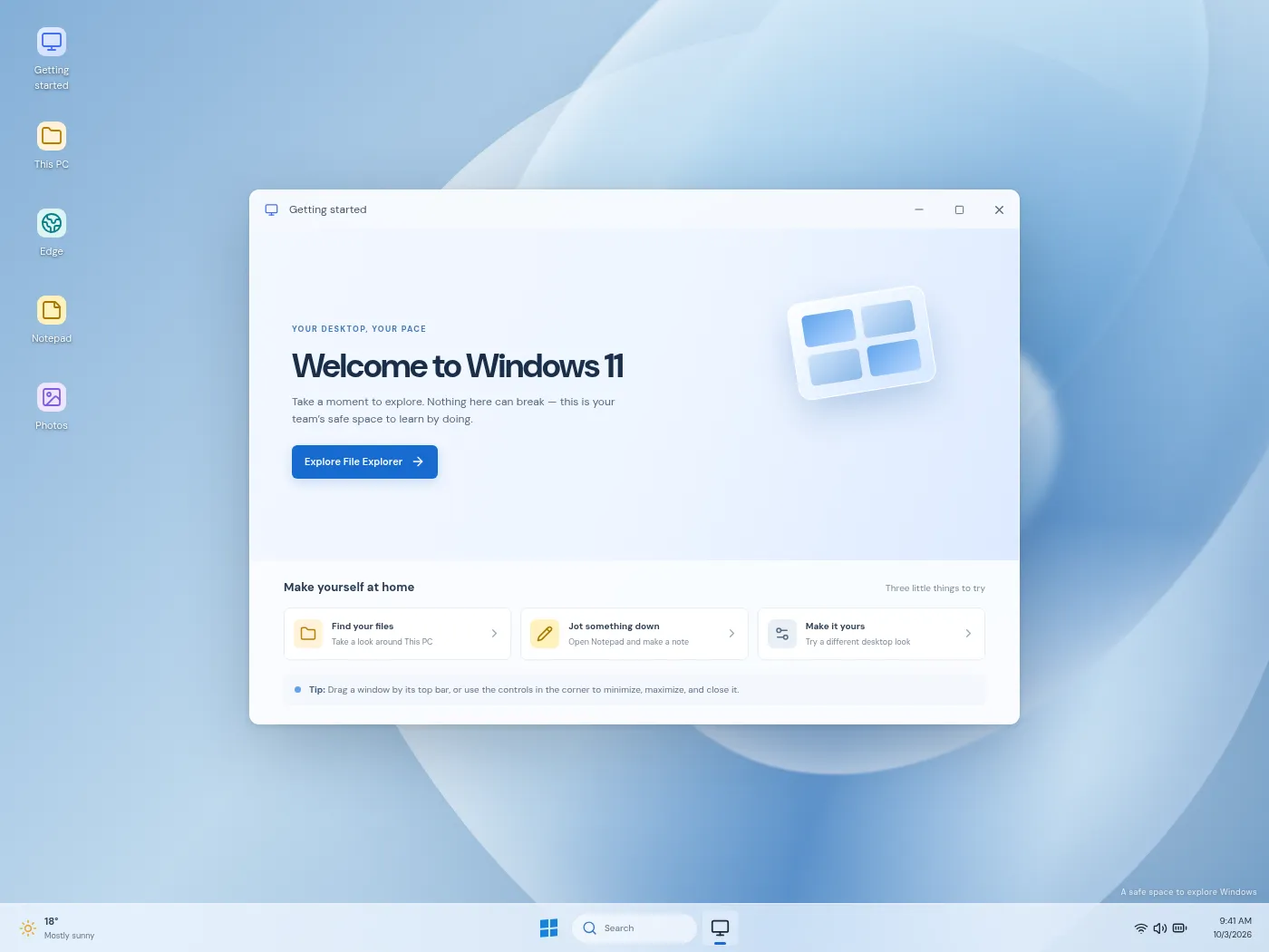 Windows 11 Web Simulator