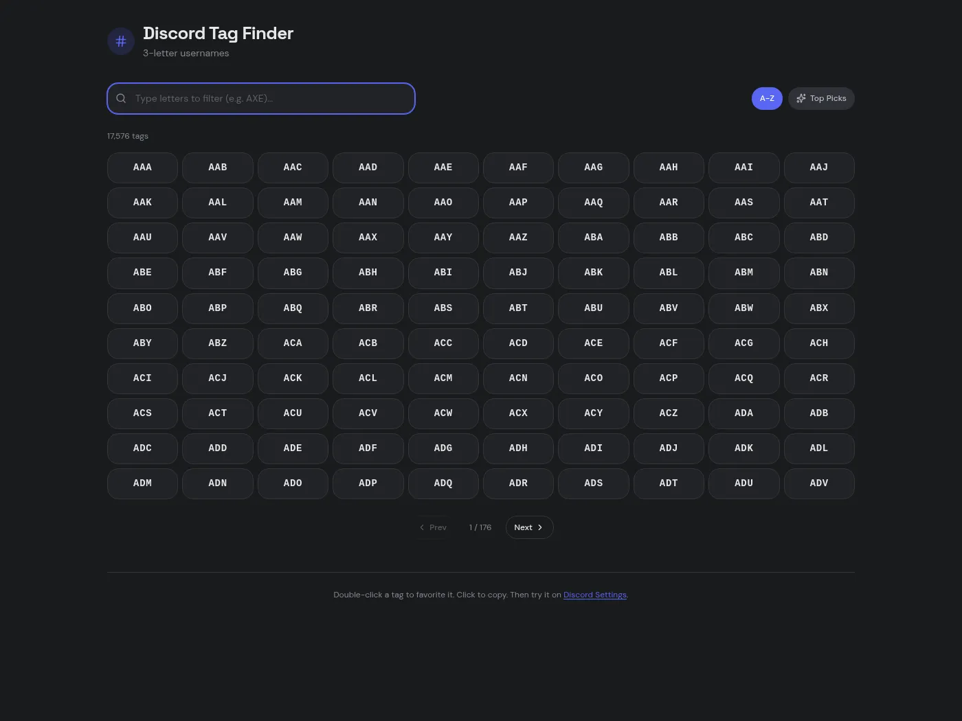 Discord Tag Finder