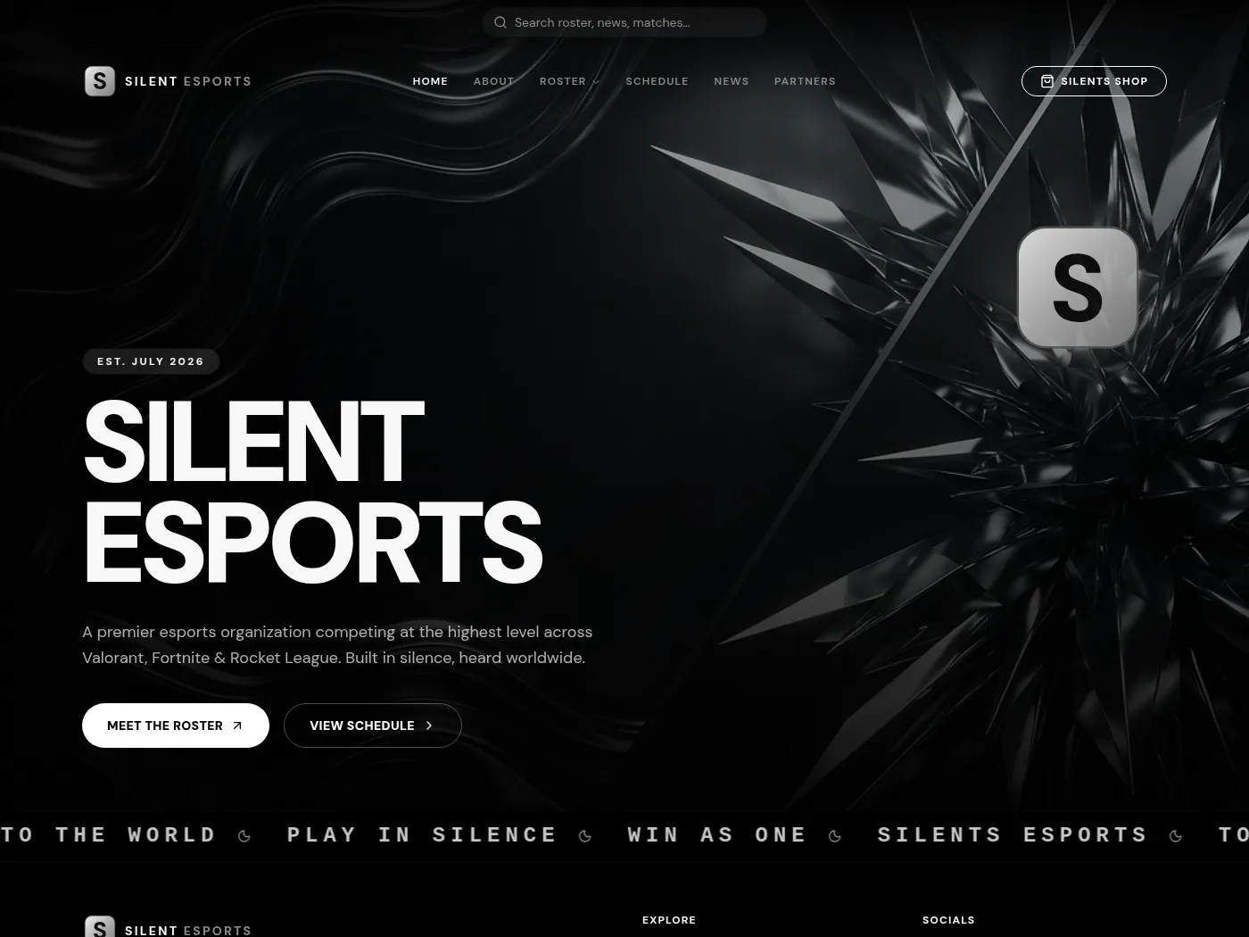 Silent Esports Site