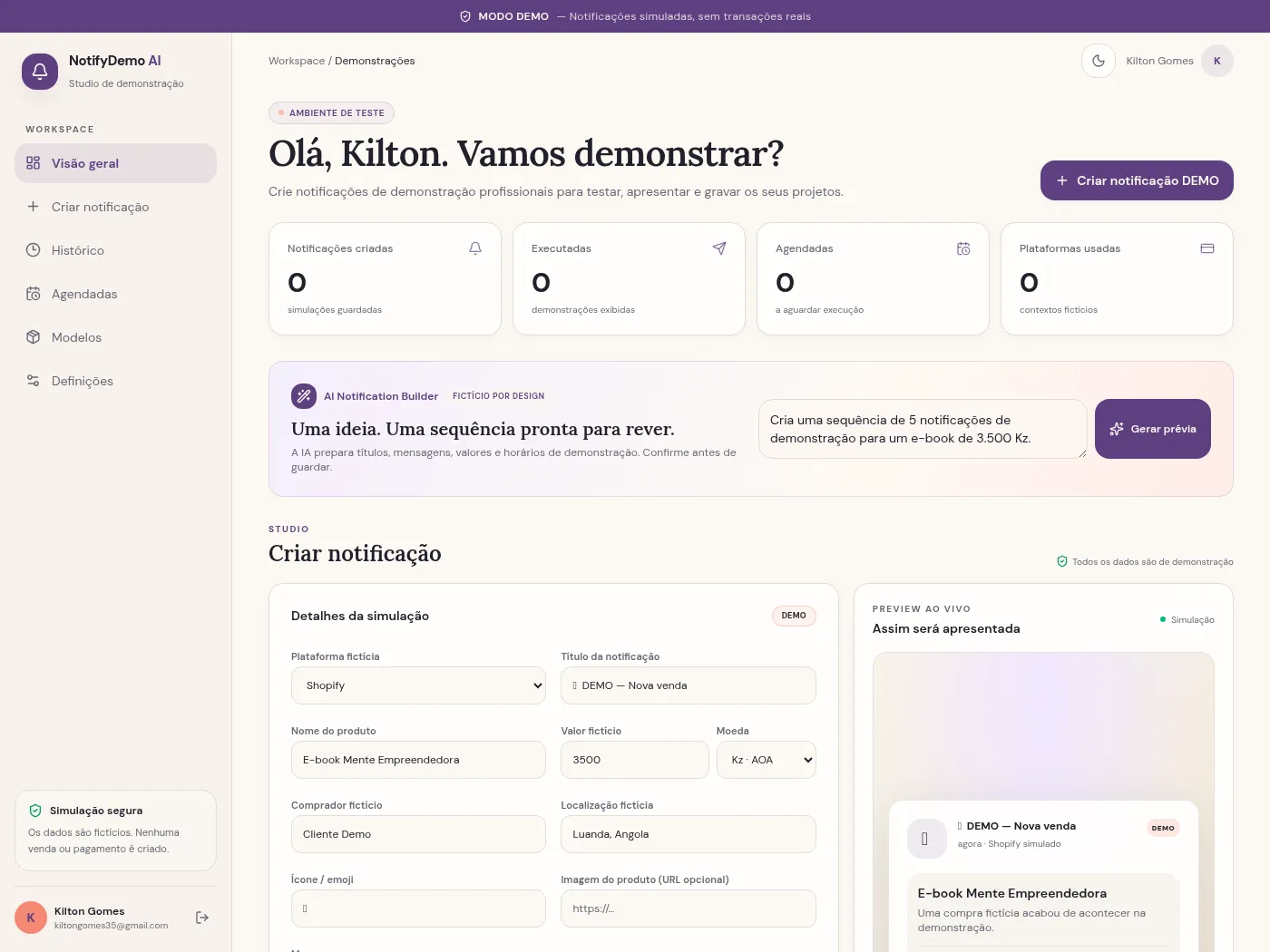 NotifyDemo AI
