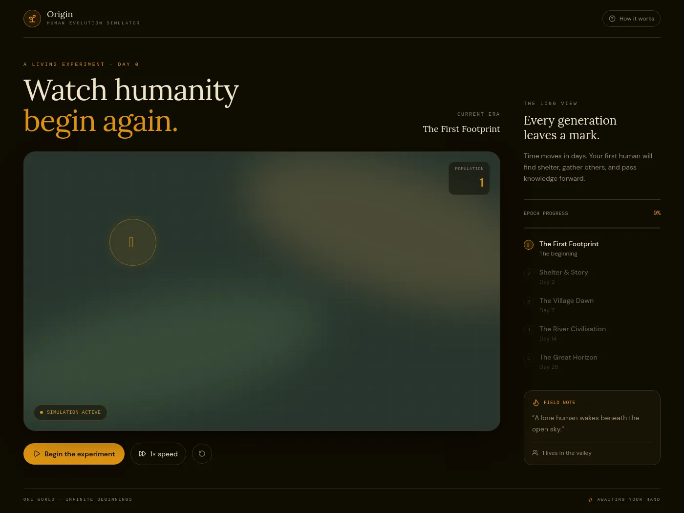 Human Evolution Simulator