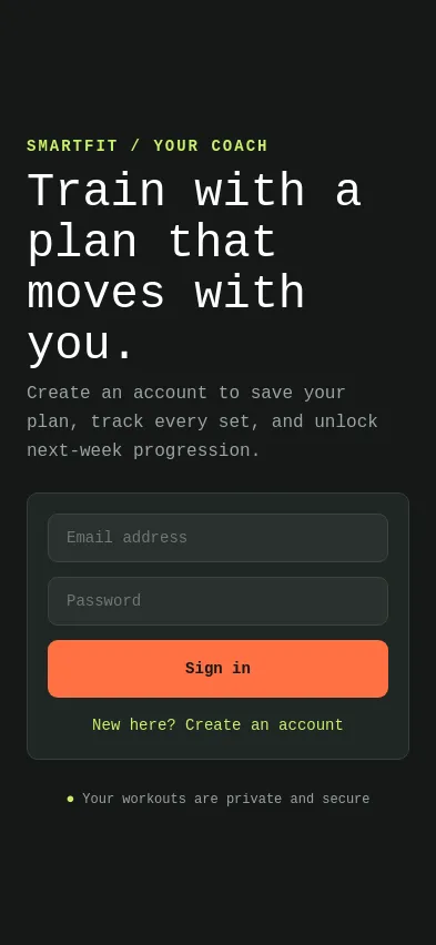 SmartFit Workout Planner