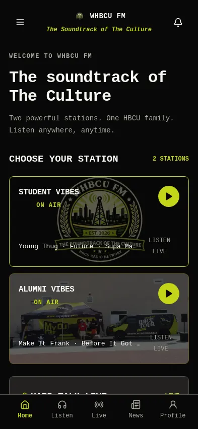 WHBCU FM Radio App