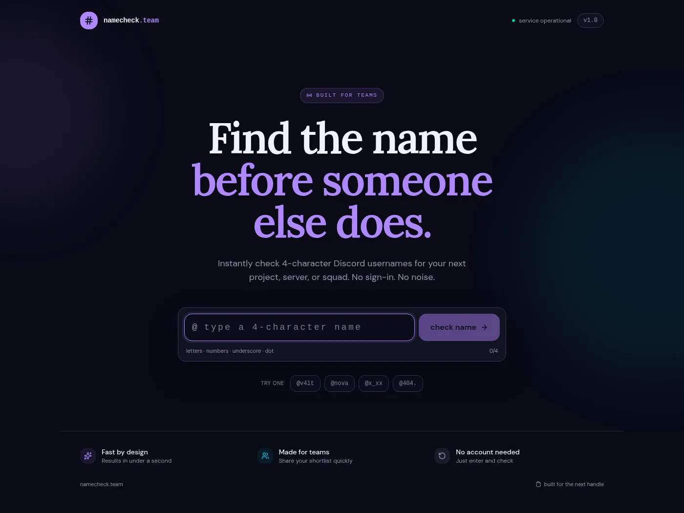 Discord Name Finder
