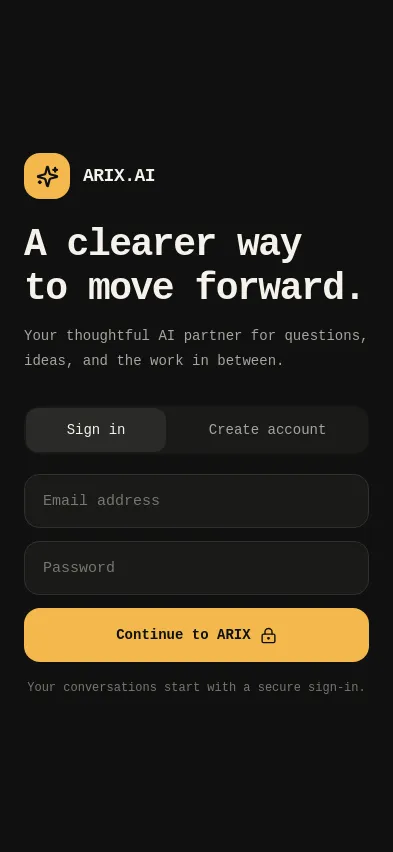 ARIX.AI Mobile App