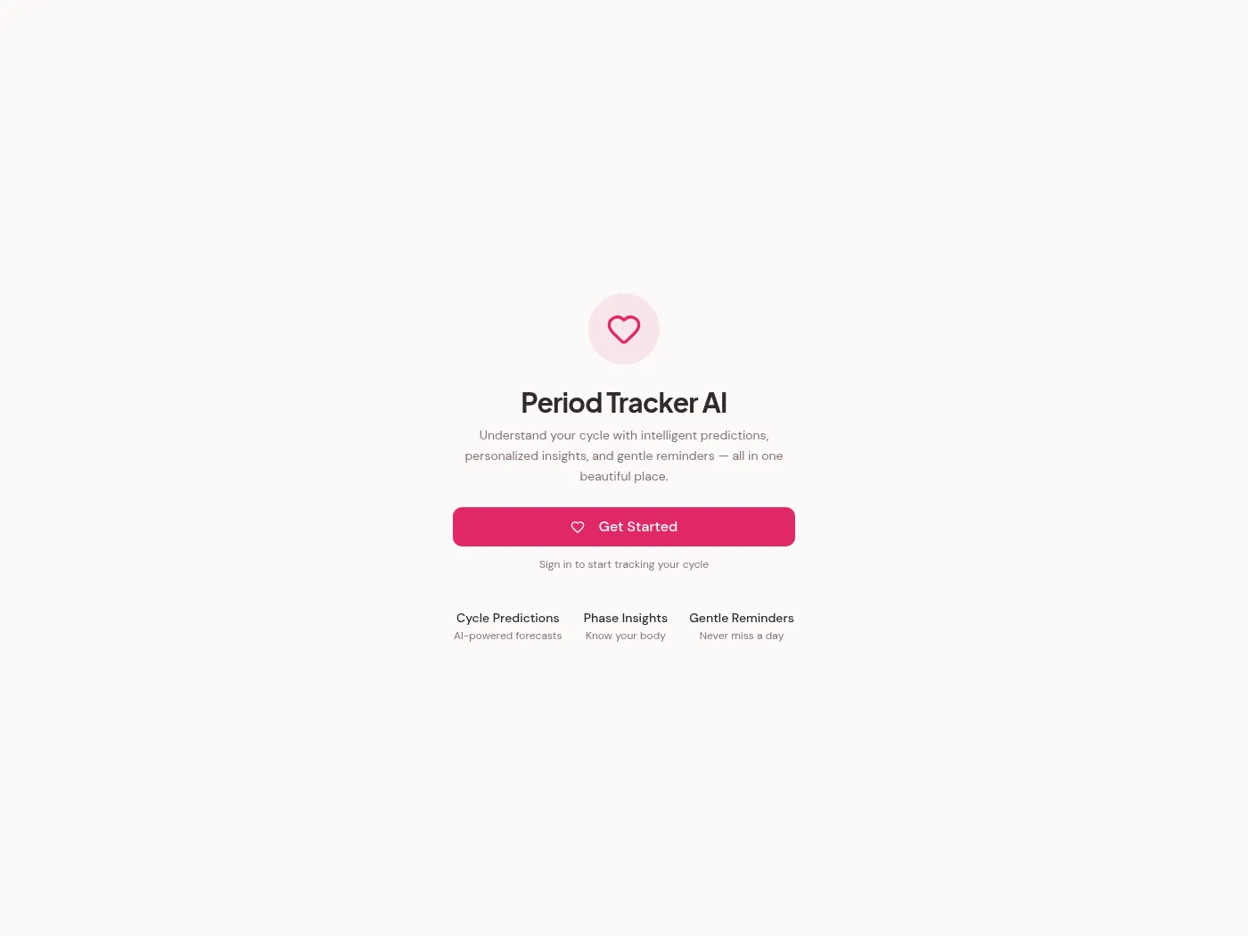 Period Tracker AI