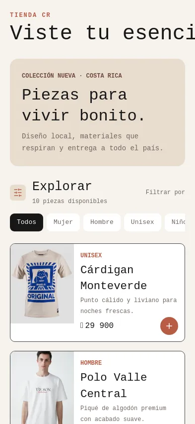 Tienda CR Fashion App