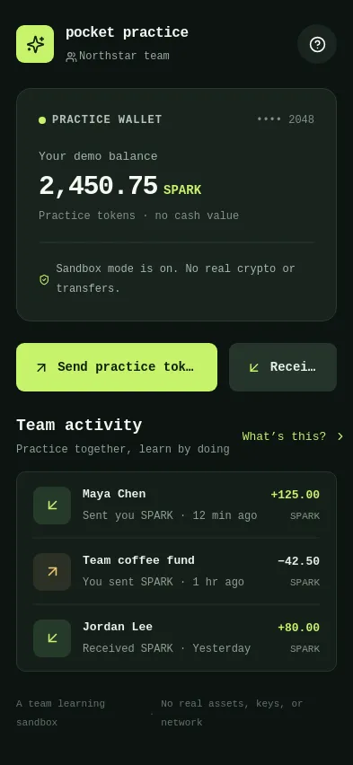 Team Crypto Wallet Sim