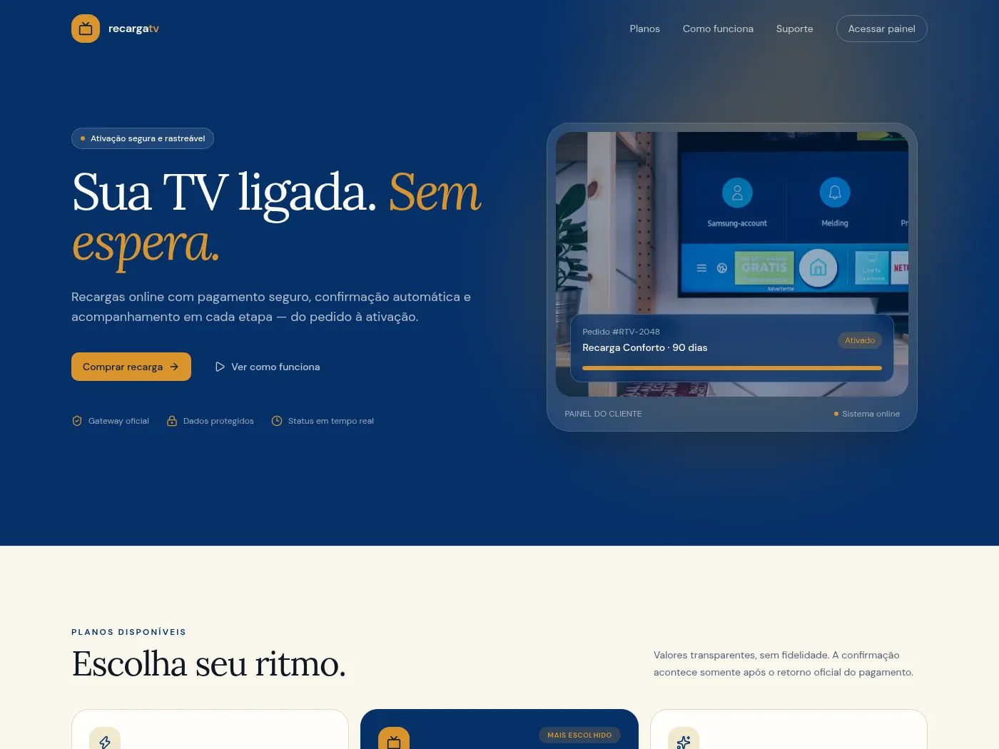 RecargaTV Online Hub