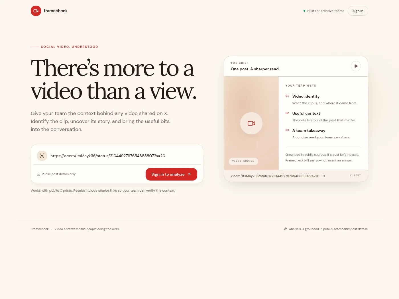 X Video Analyzer