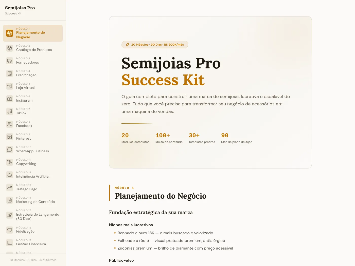 Semijoias Pro Success Kit