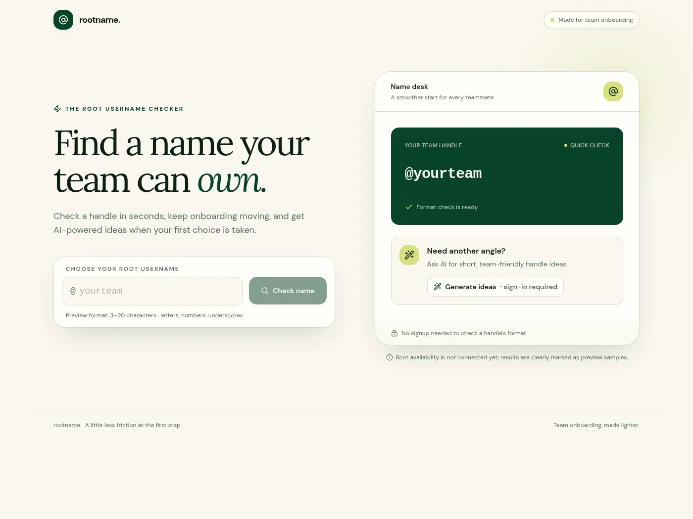 Root Username Checker