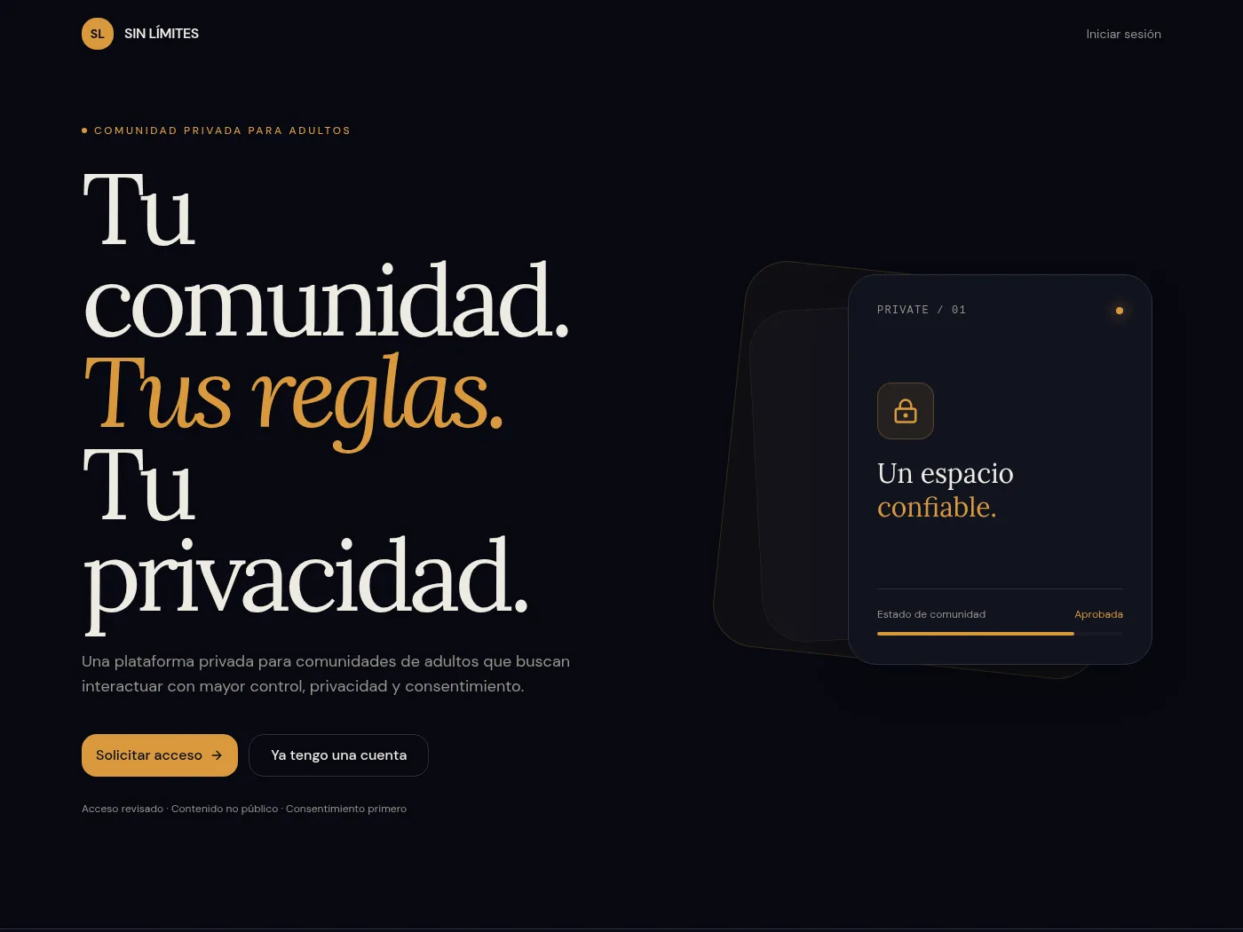 Sin Límites Community MVP