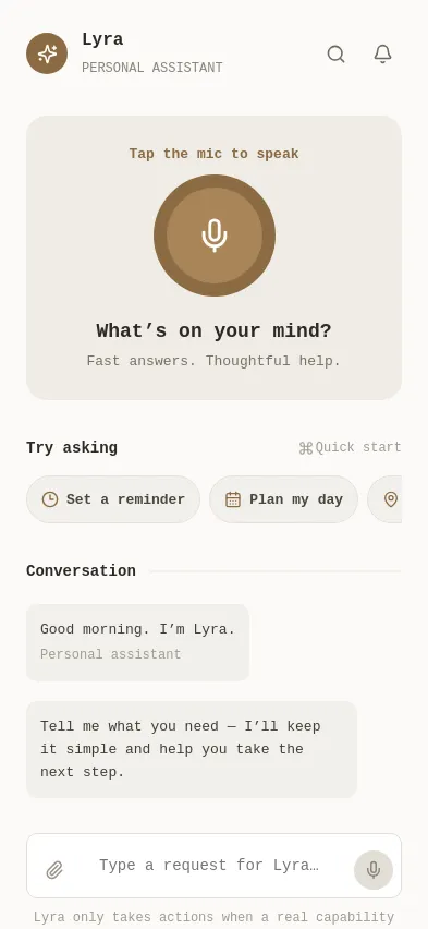 Lyra AI Phone Assistant