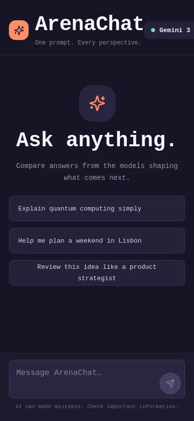 ArenaChat AI Hub