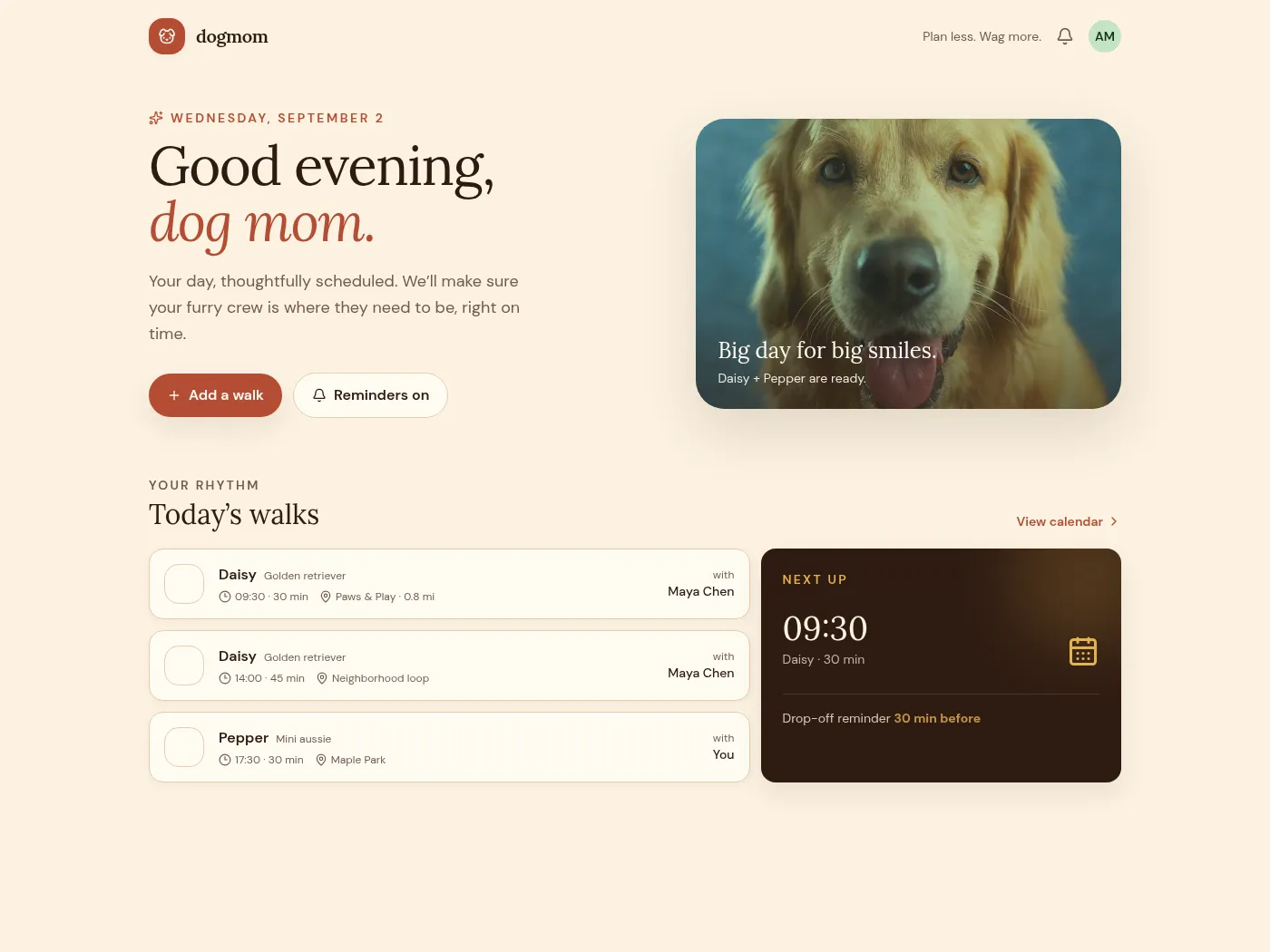 DogMom Walker Scheduler