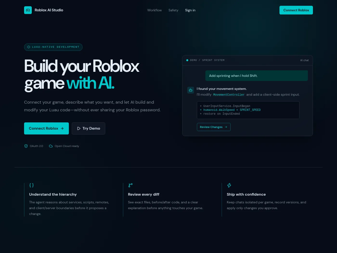 Roblox AI Studio