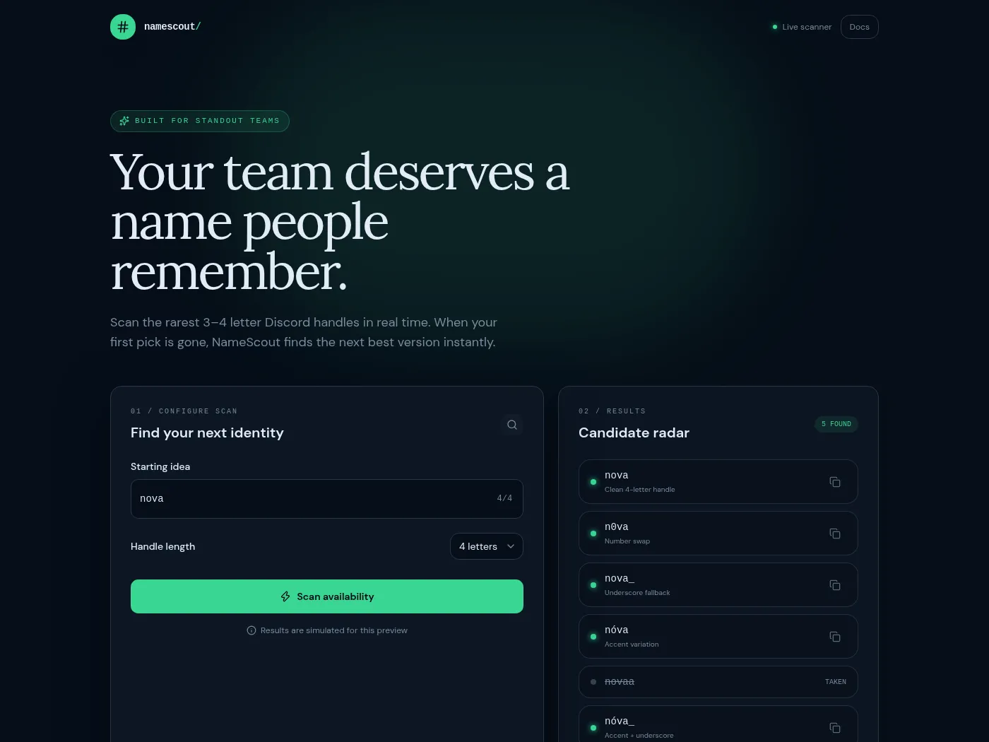 Discord Name Scanner