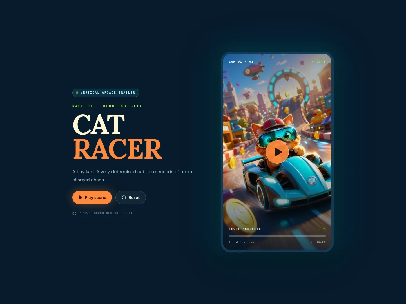 Cat Racer Animation