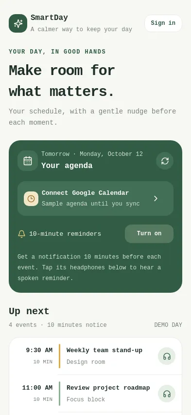 SmartDay Remind