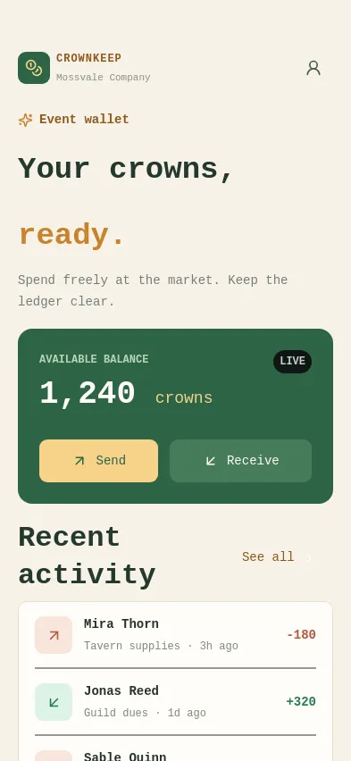 LARP Wallet Mobile