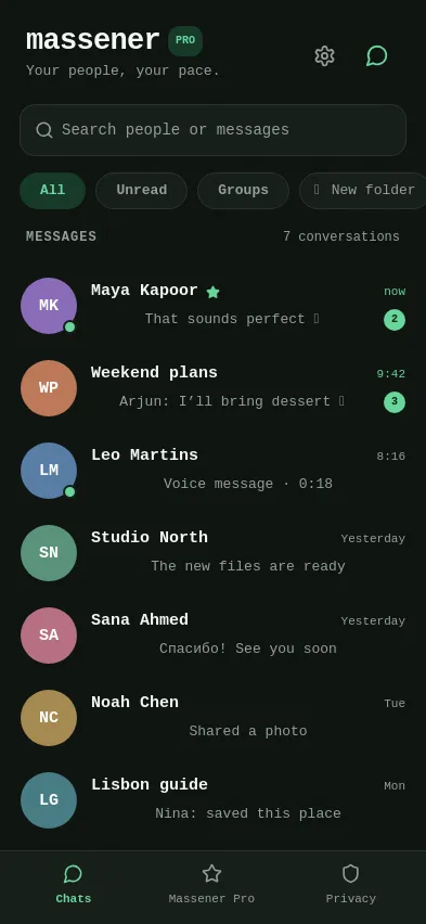 Massener Pro Messenger