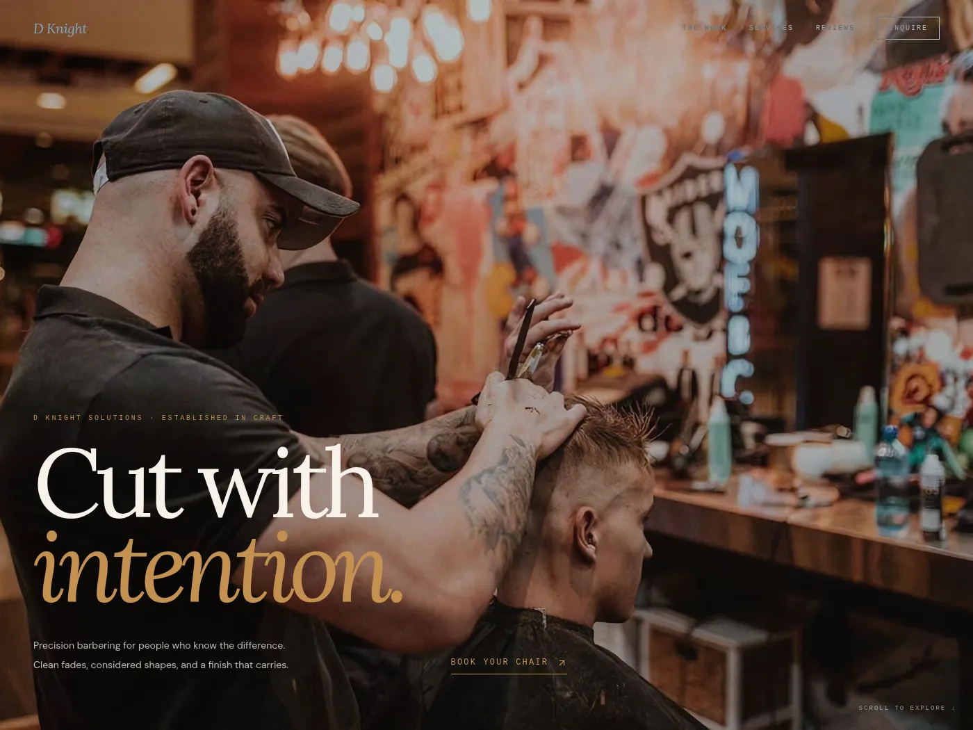 D Knight Barber Portfolio