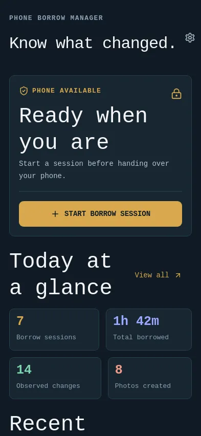 Phone Borrow Manager