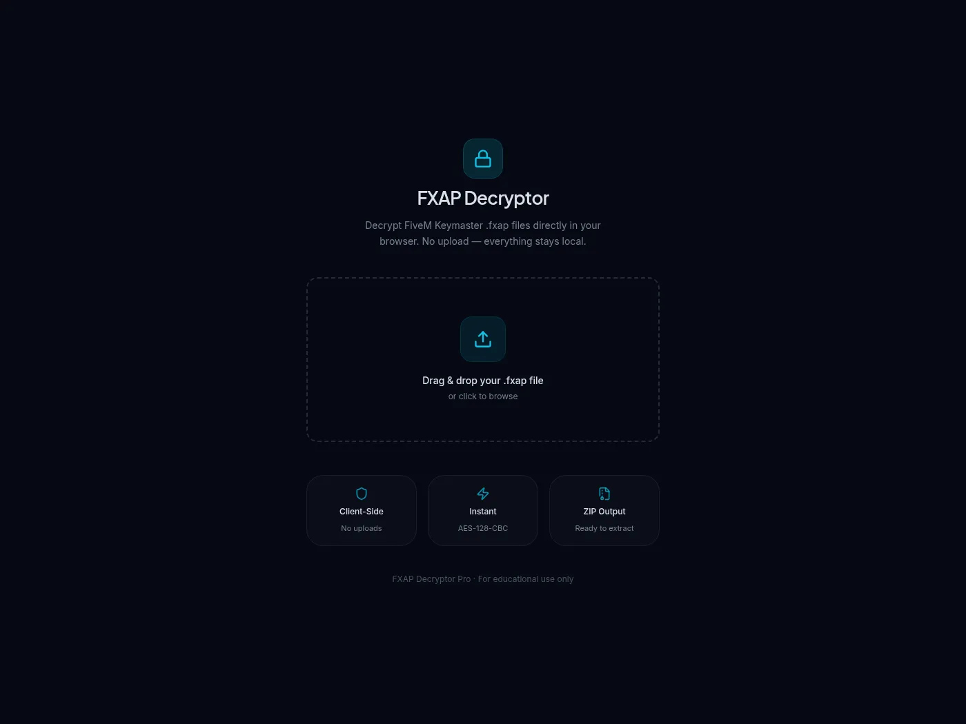 FXAP Decryptor Pro