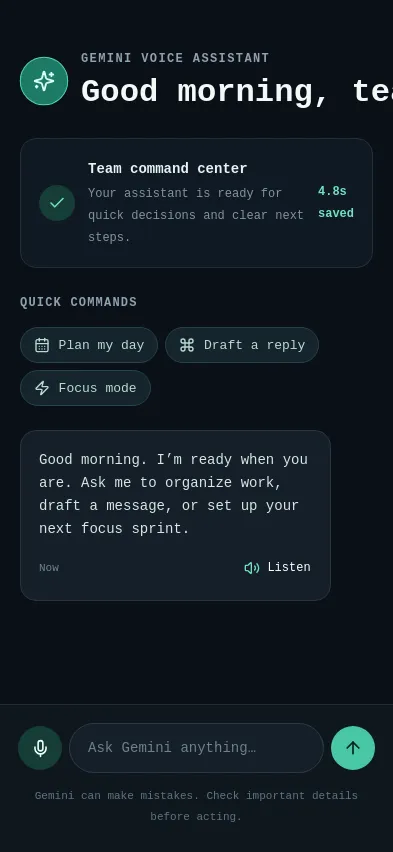 Gemini Voice Assistant