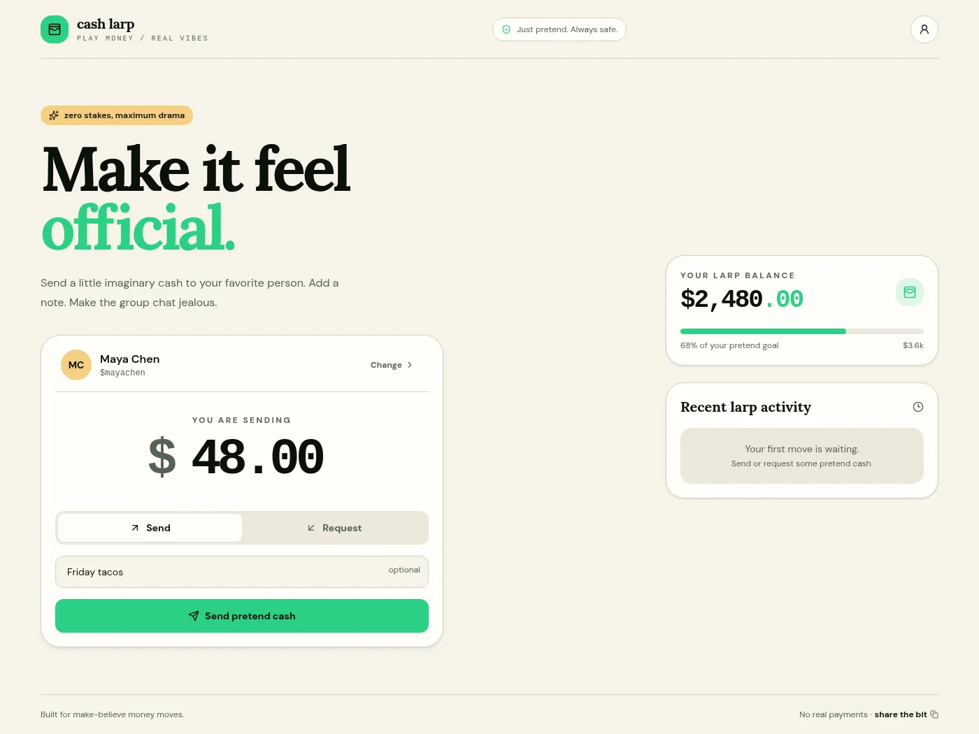Larp Cash App