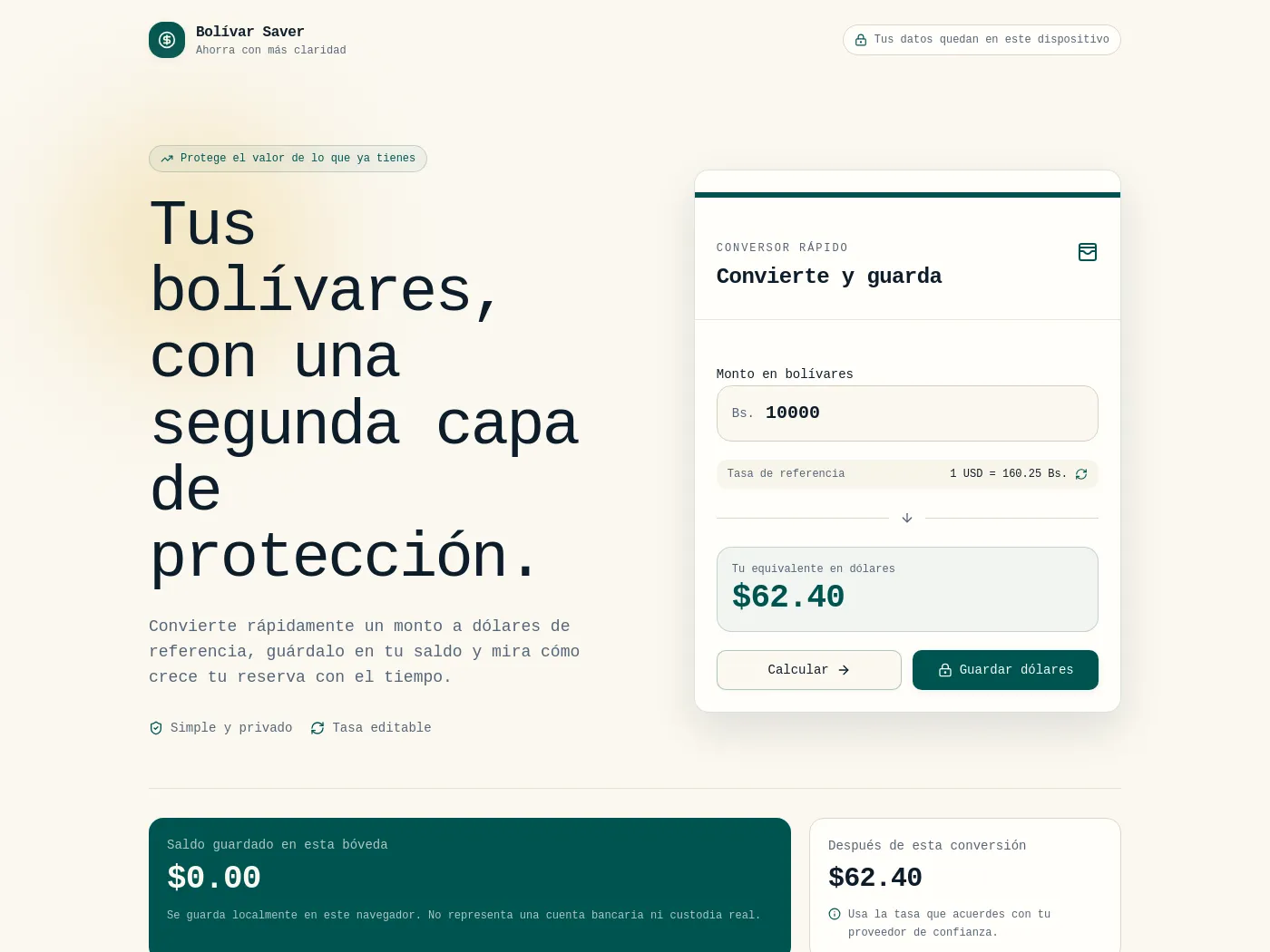 Bolívar Saver