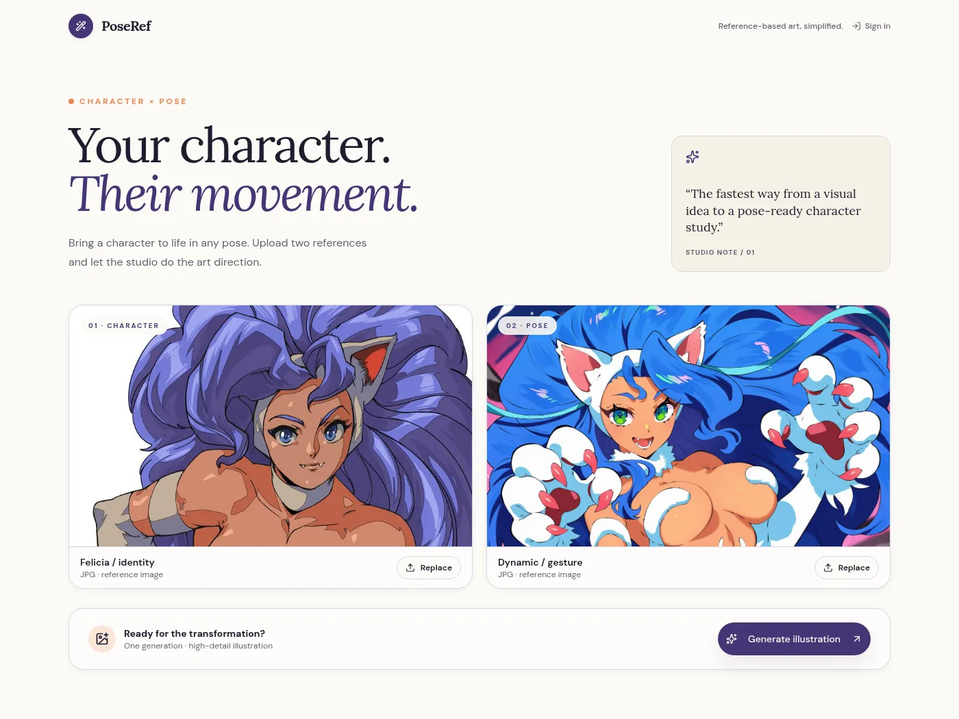 PoseRef Art Tool