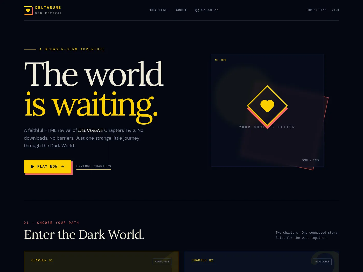 Deltarune Web Revival