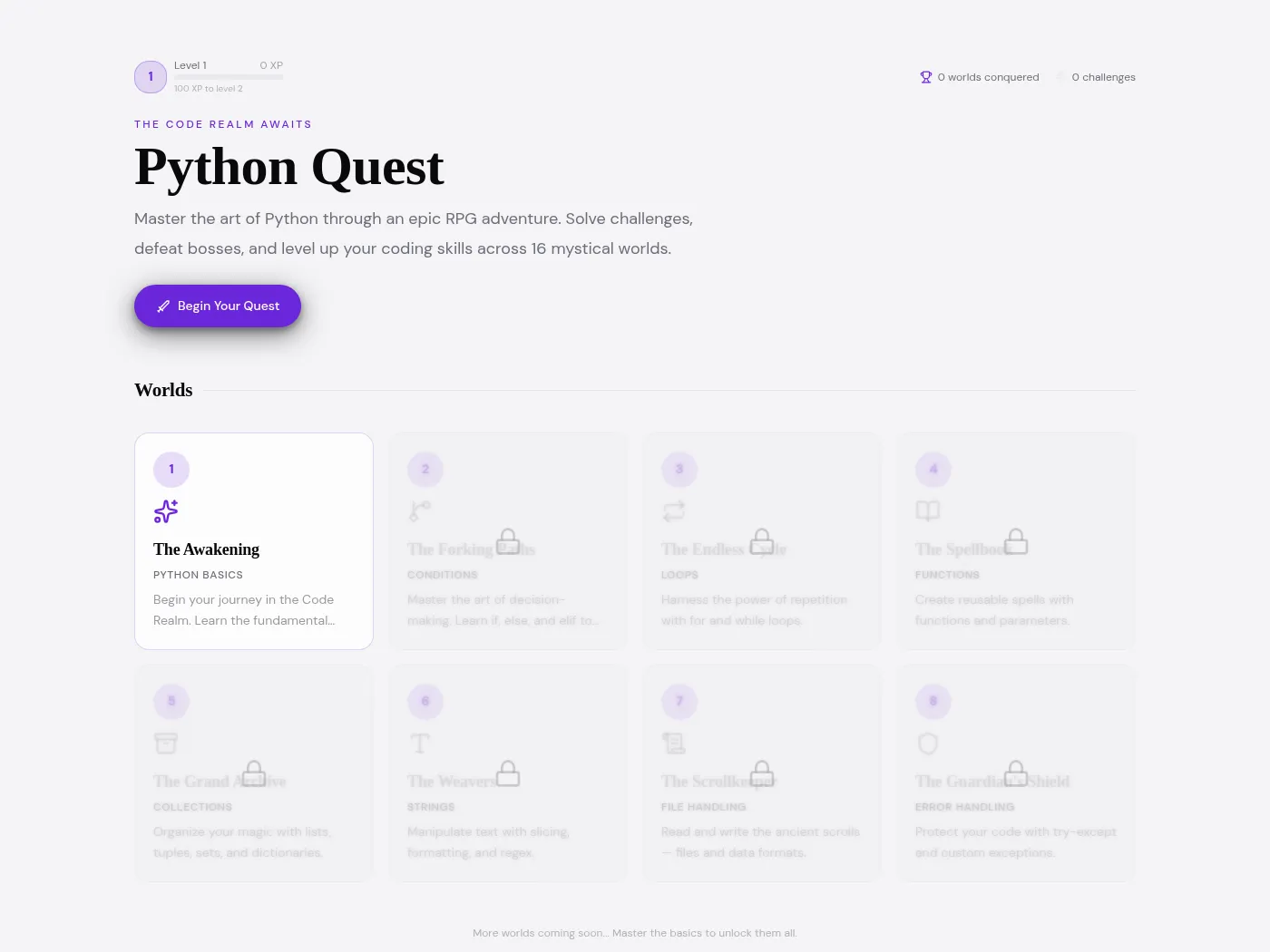 Python Quest RPG