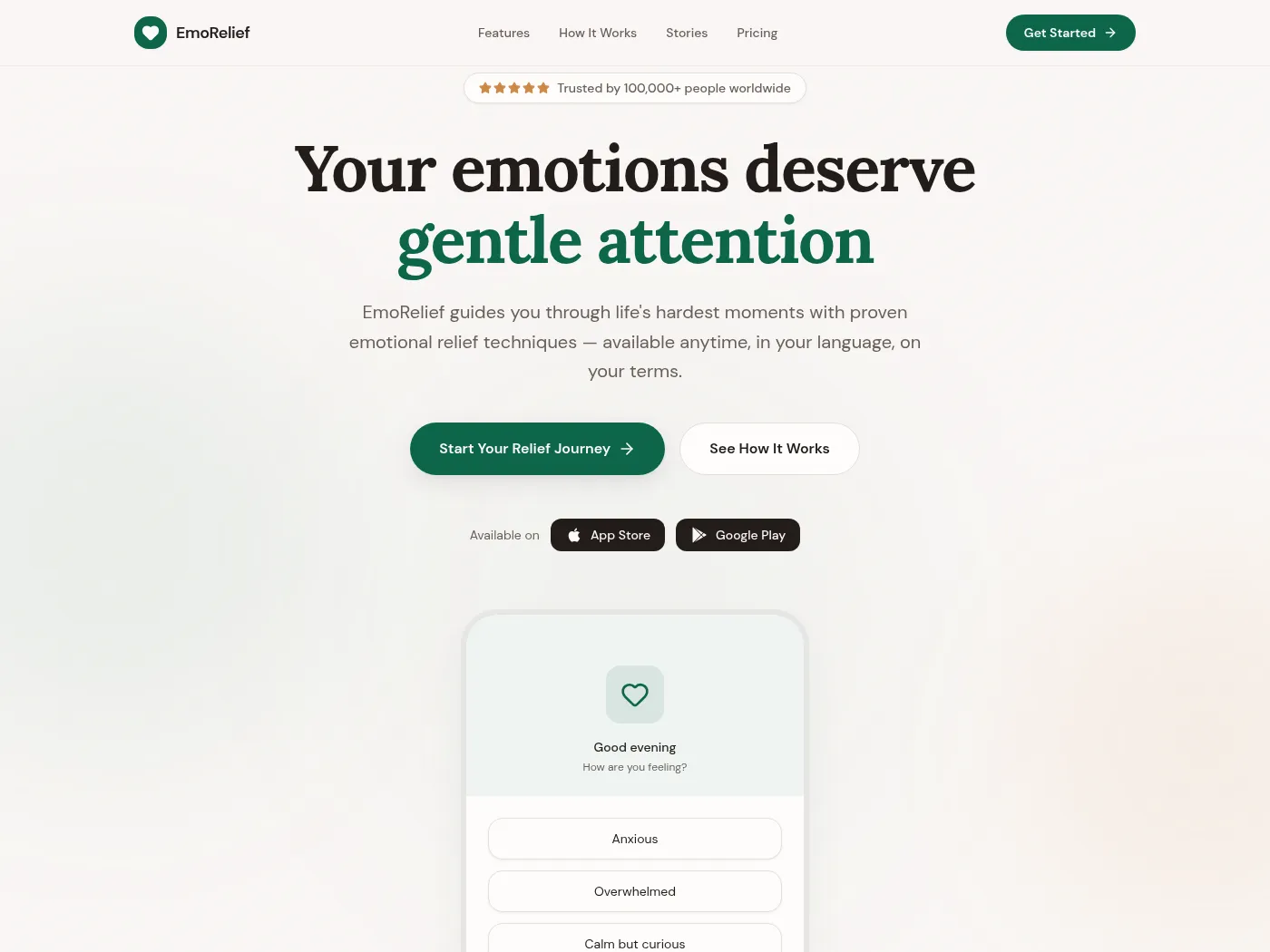 EmoRelief Subscription App