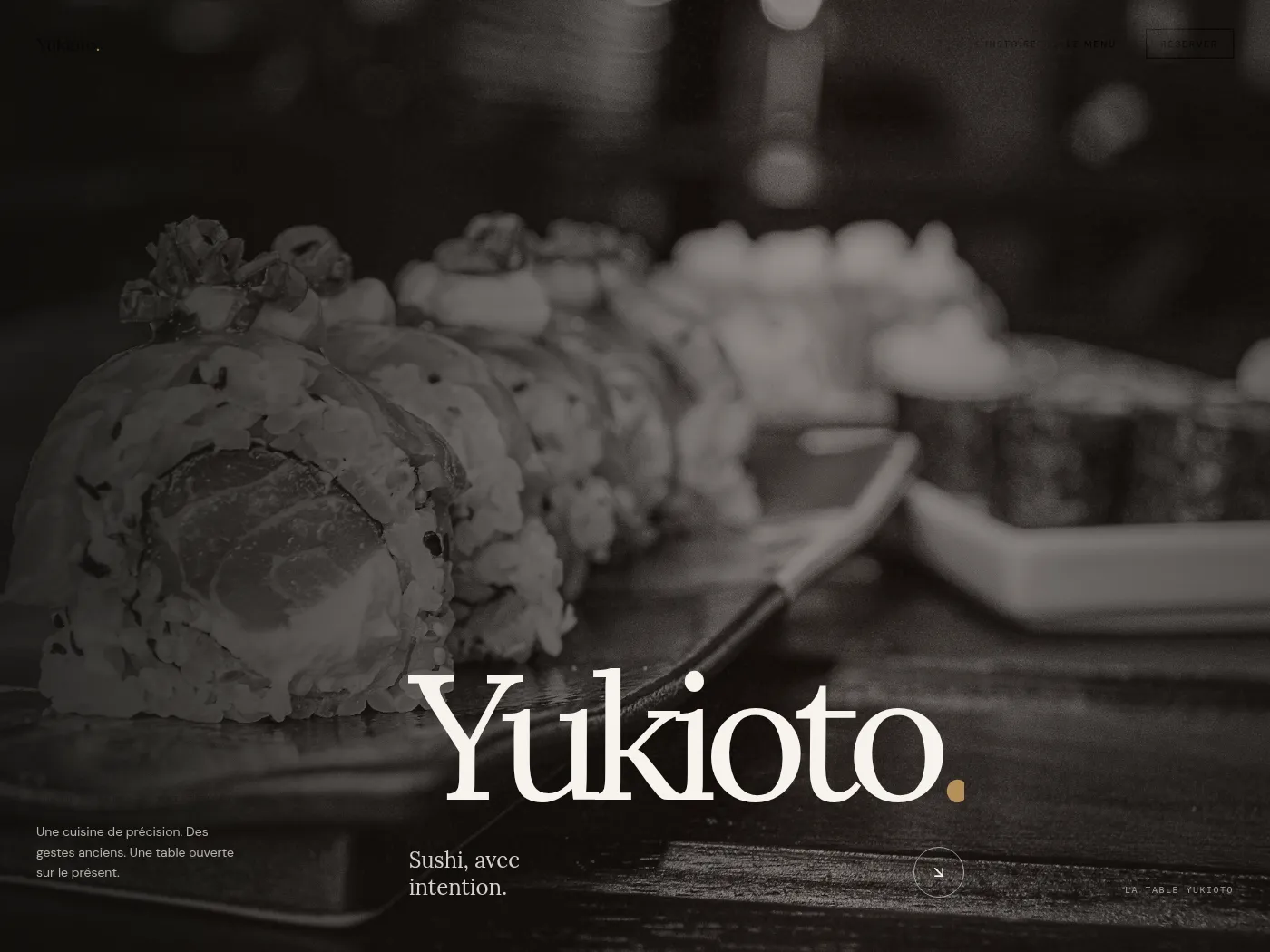 Yukioto Editorial Landing
