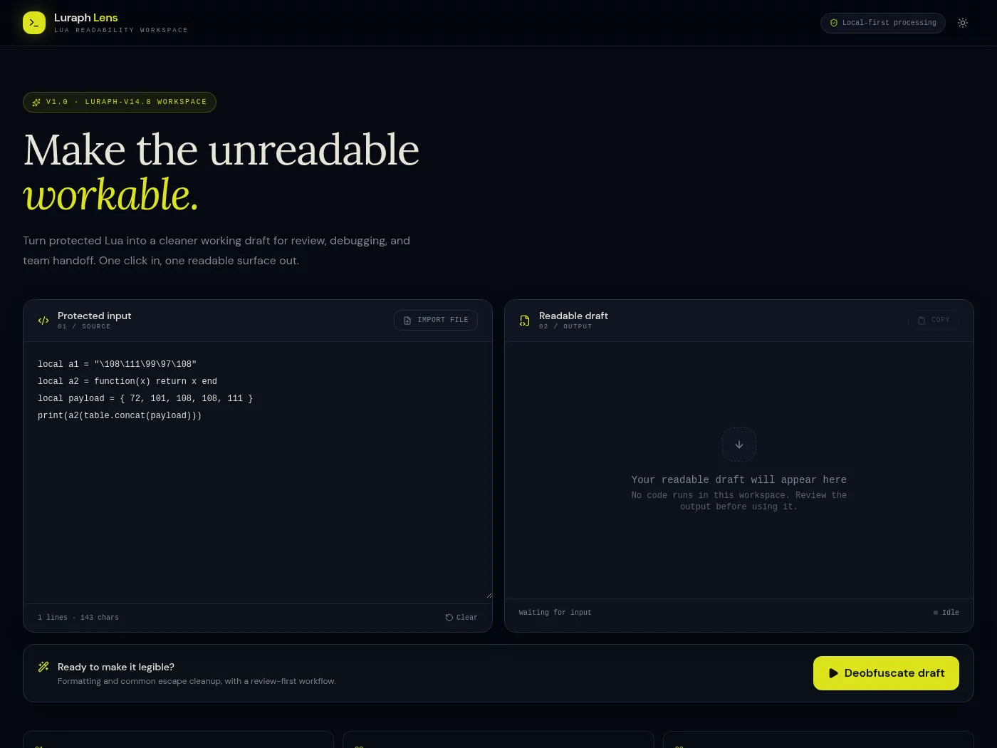 Luraph Lua Deobfuscator