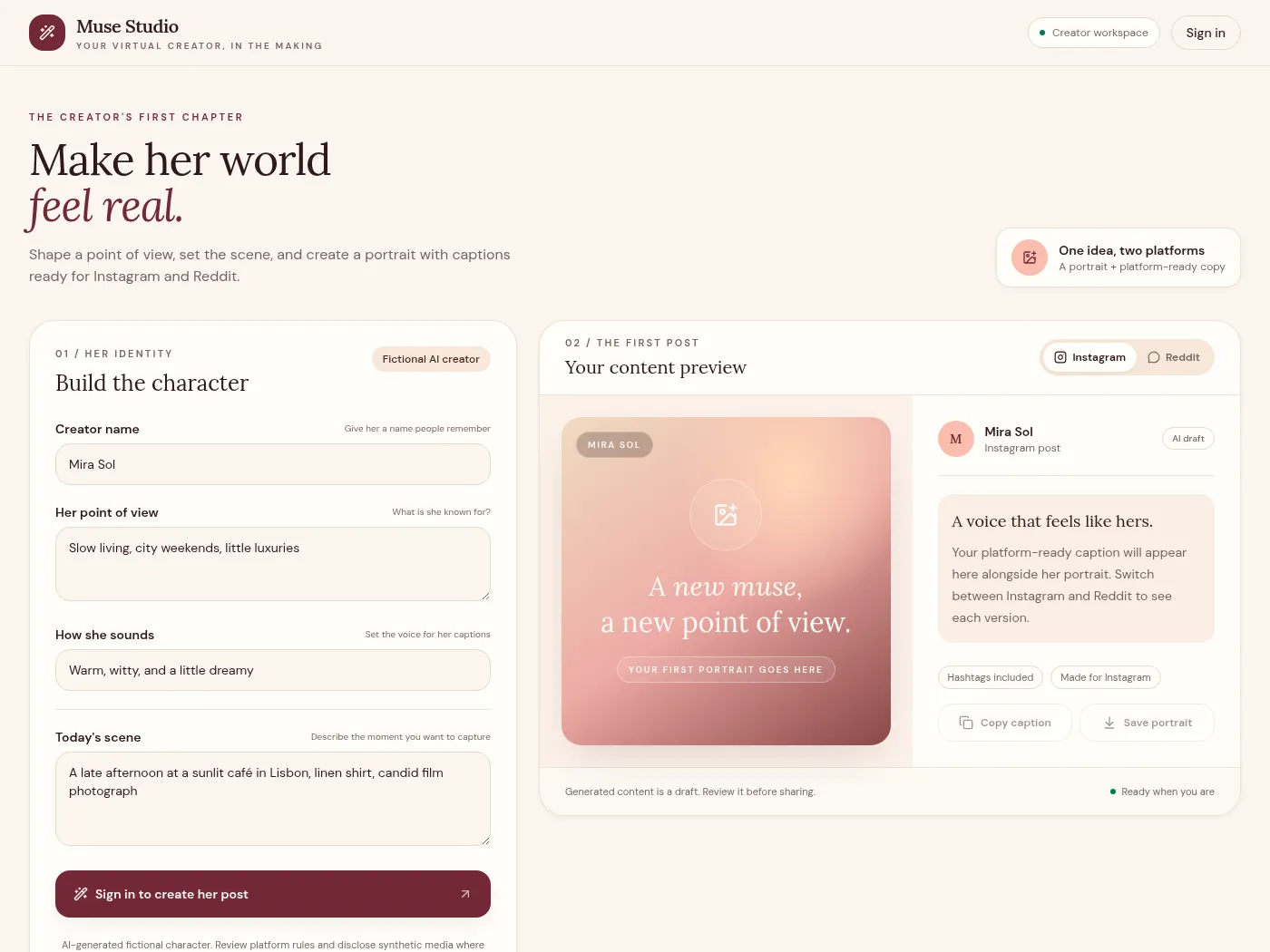 AI Influencer Creator