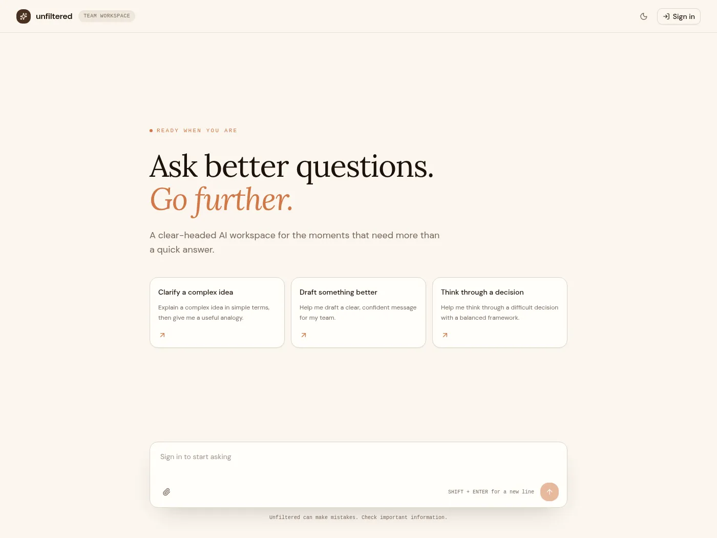 Unfiltered AI Assistant