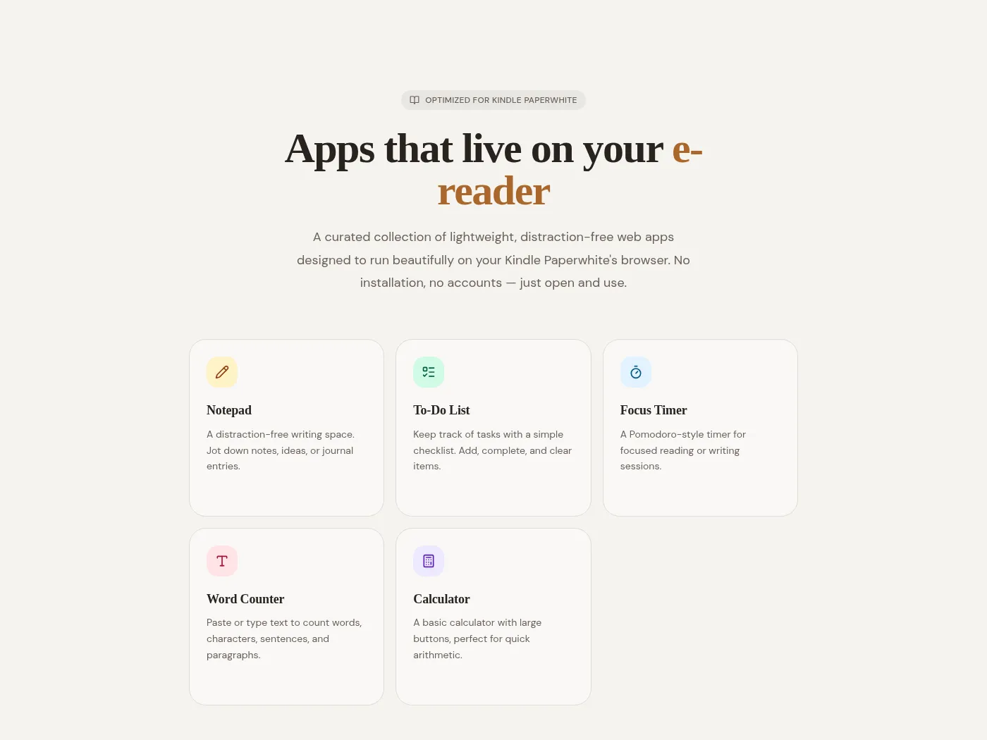 Kindle App Hub
