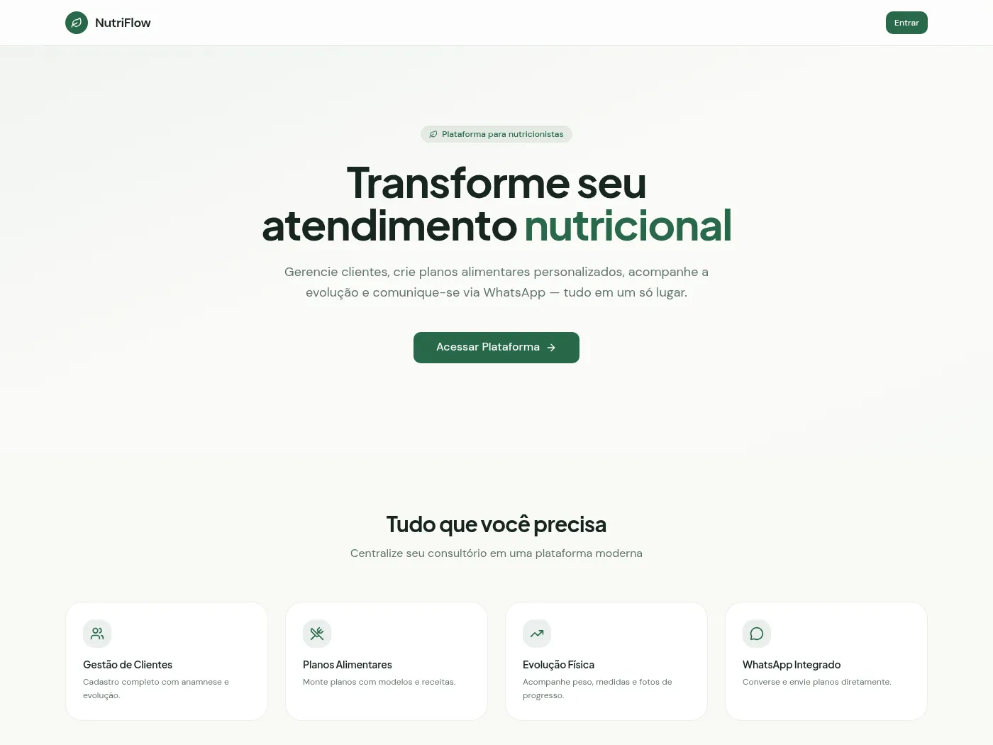 NutriFlow SaaS Platform