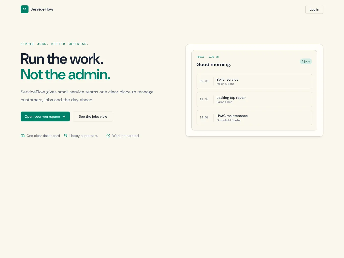 ServiceFlow SaaS Platform