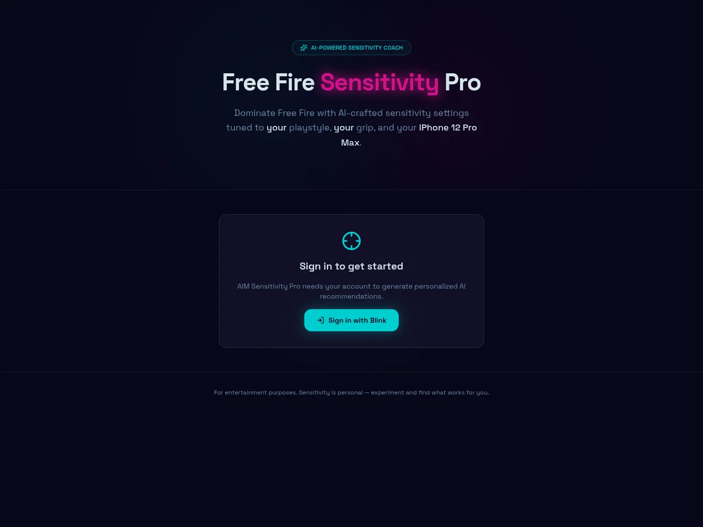 AIM Sensitivity Pro