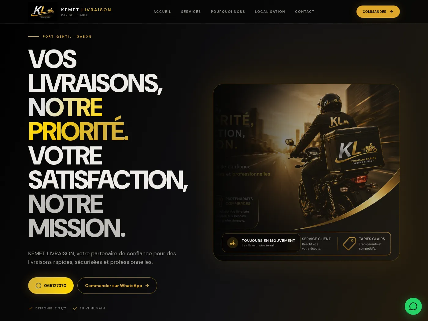 KEMET Livraison Premium Site