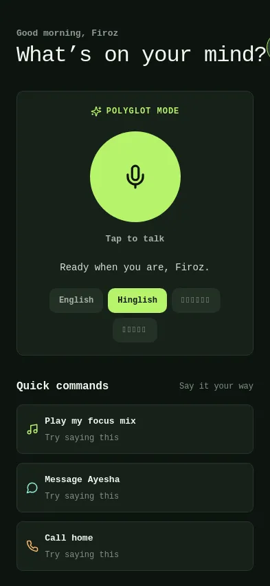Polyglot AI Voice Assistant