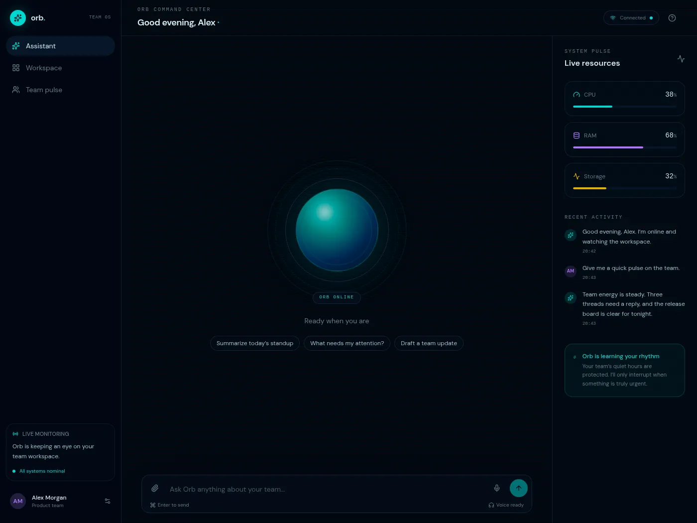 Orb AI Team Assistant