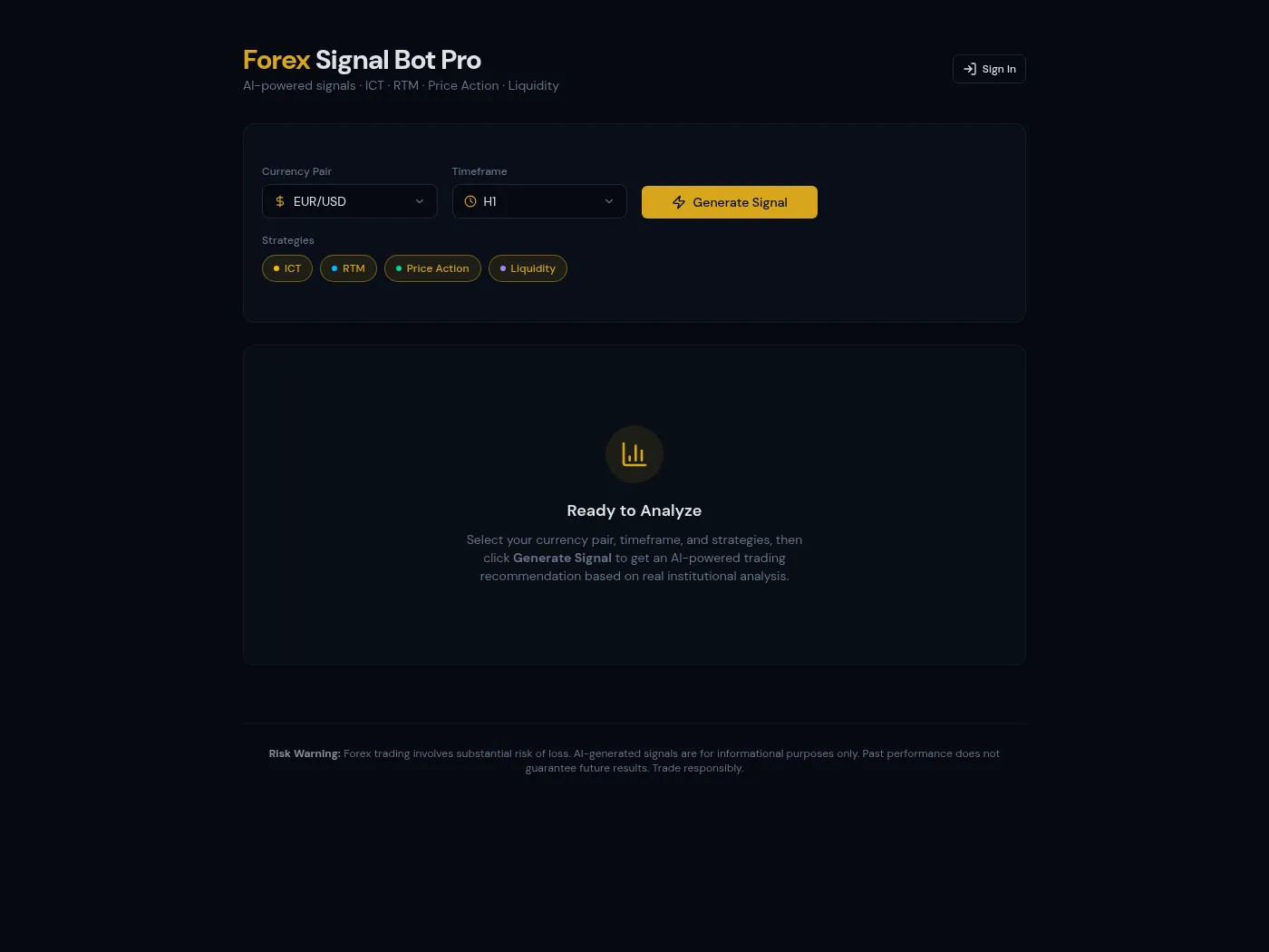 Forex Signal Bot Pro