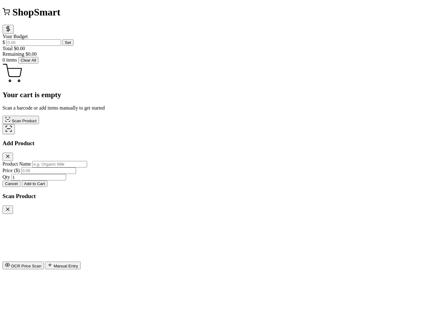 ShopSmart PWA Calculator