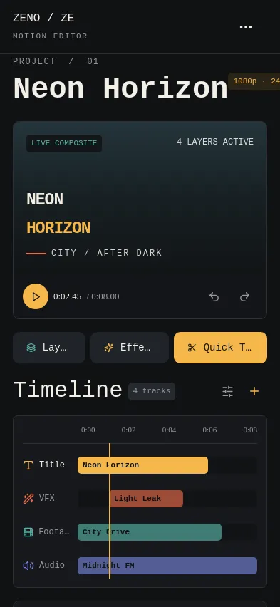 Zeno Video Editor
